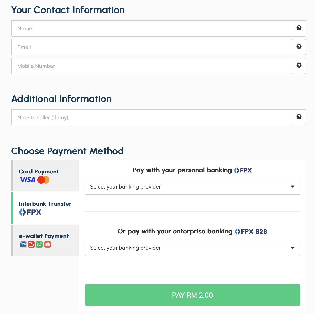 Receiving payments from customers